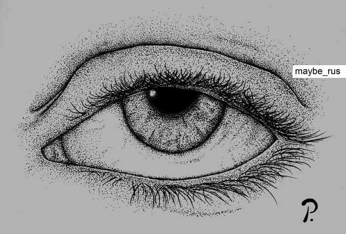 stippling eye