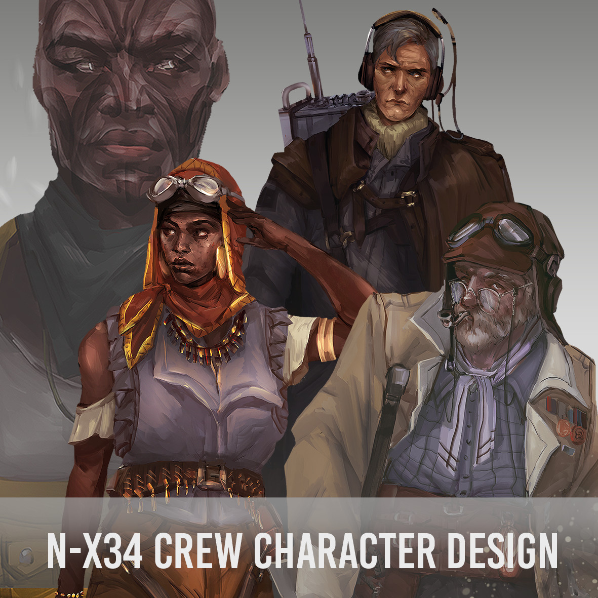 ArtStation - N-X34 Crew Character Design
