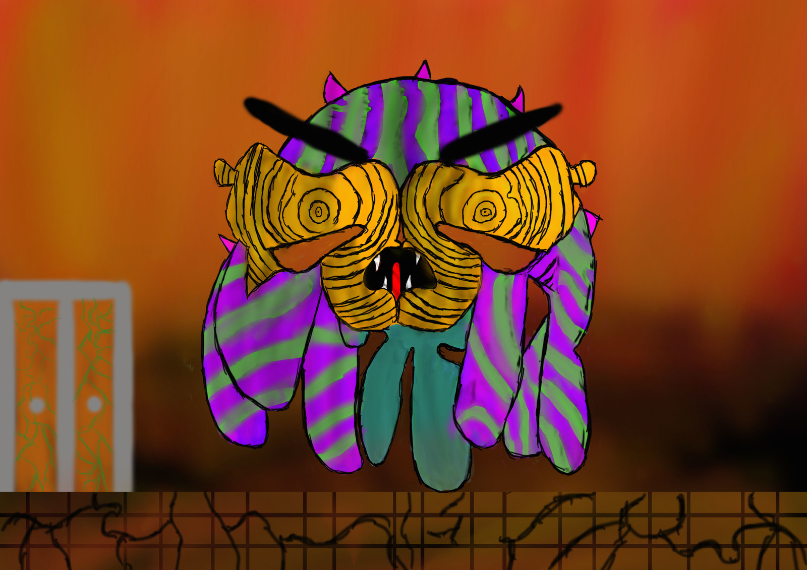 Shea Clarke - Abstract Monster Family