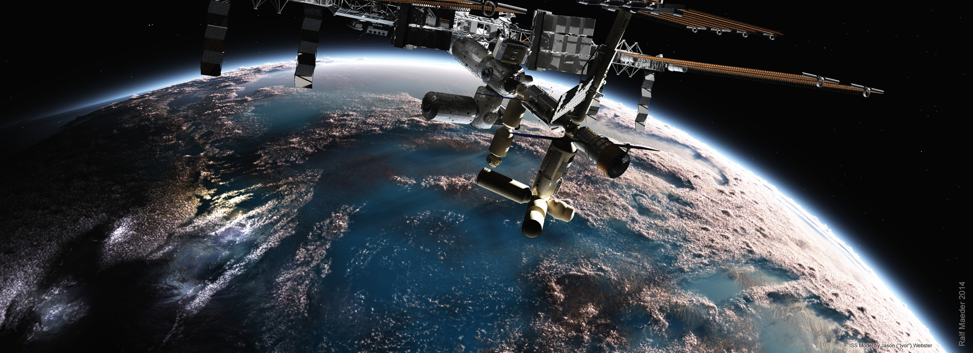 ArtStation - ISS in orbit