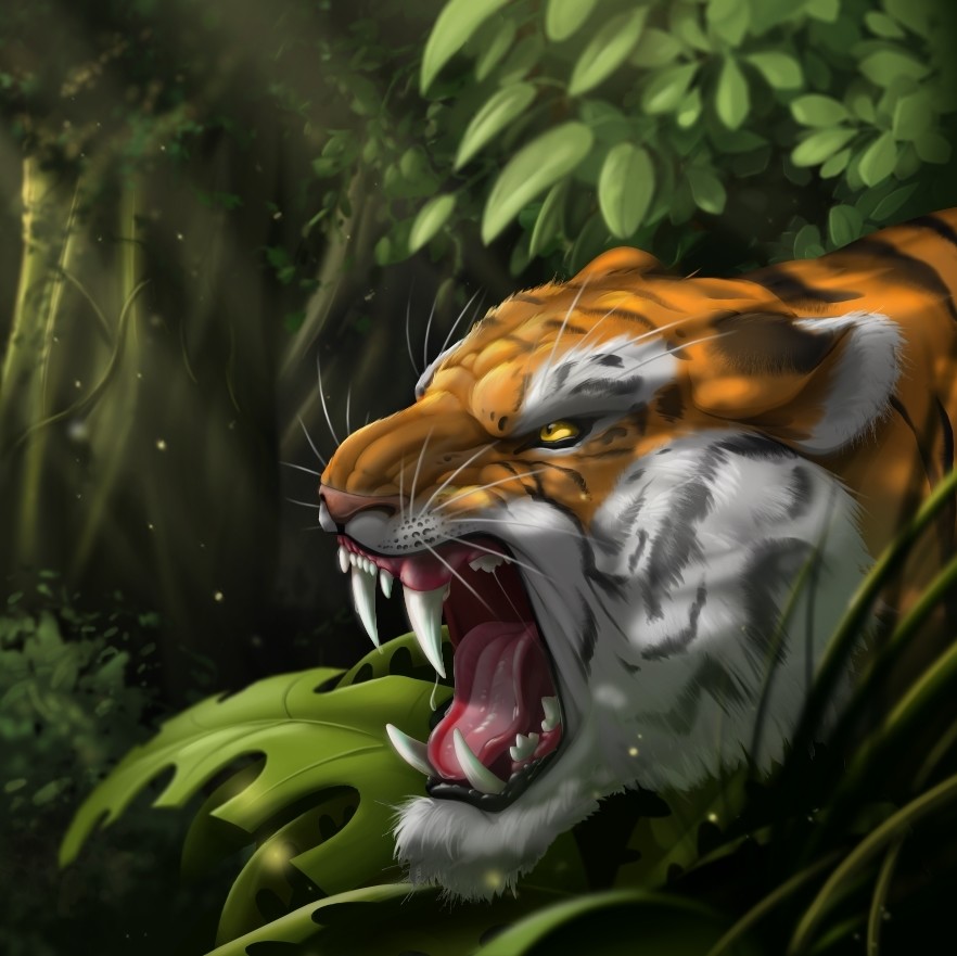 ArtStation - Cover for IDW's ROAR! game