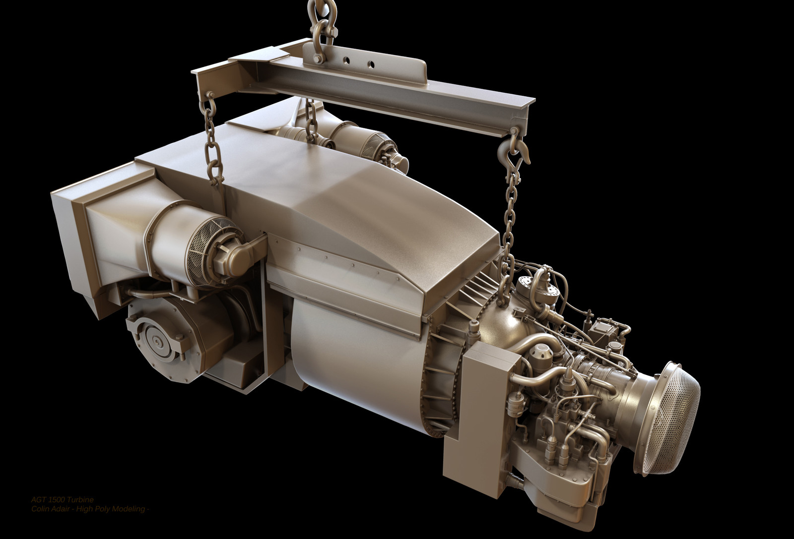 Colin Adair - AGT 1500 turbine tank engine