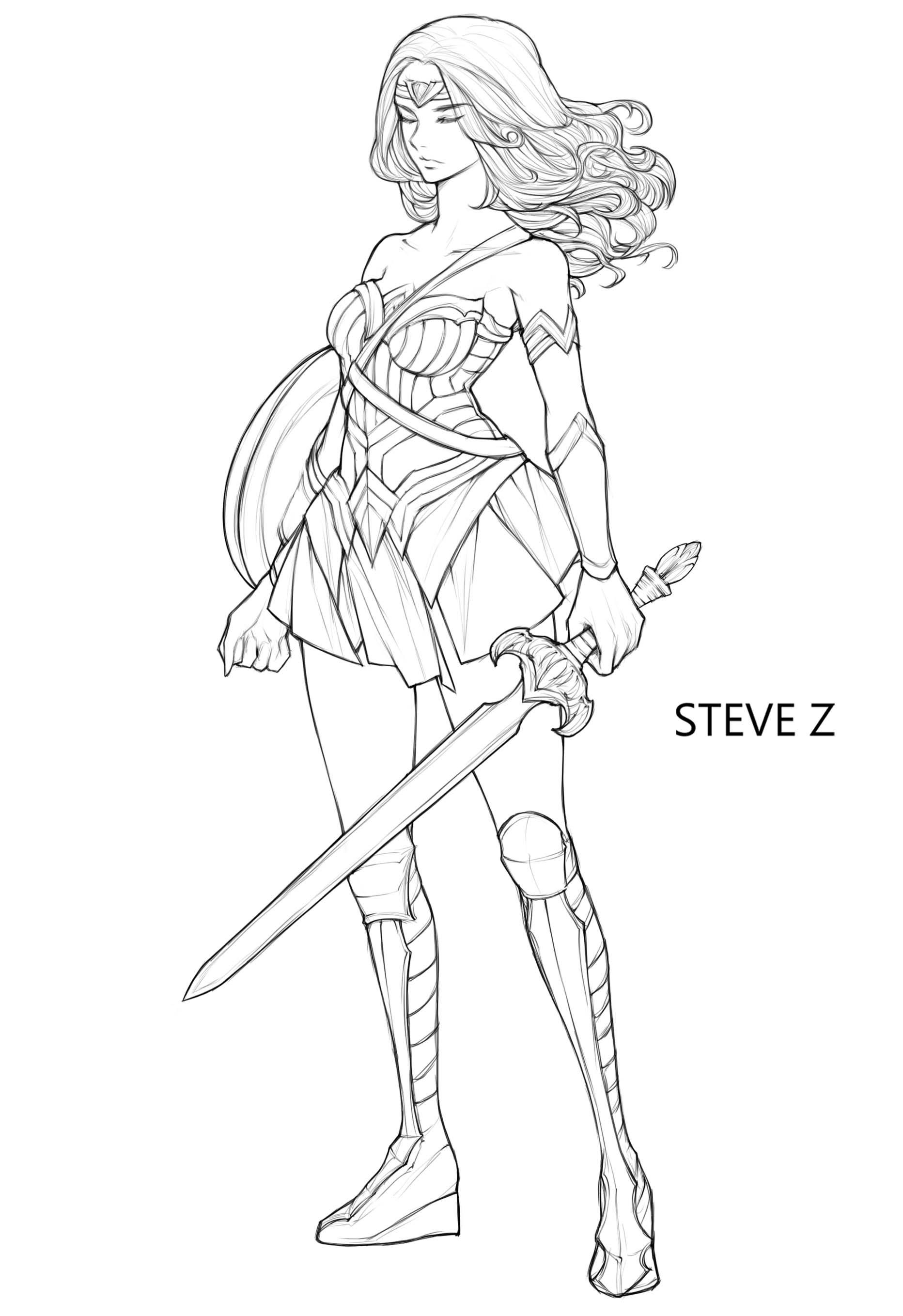 wonder woman 1984 coloring pages