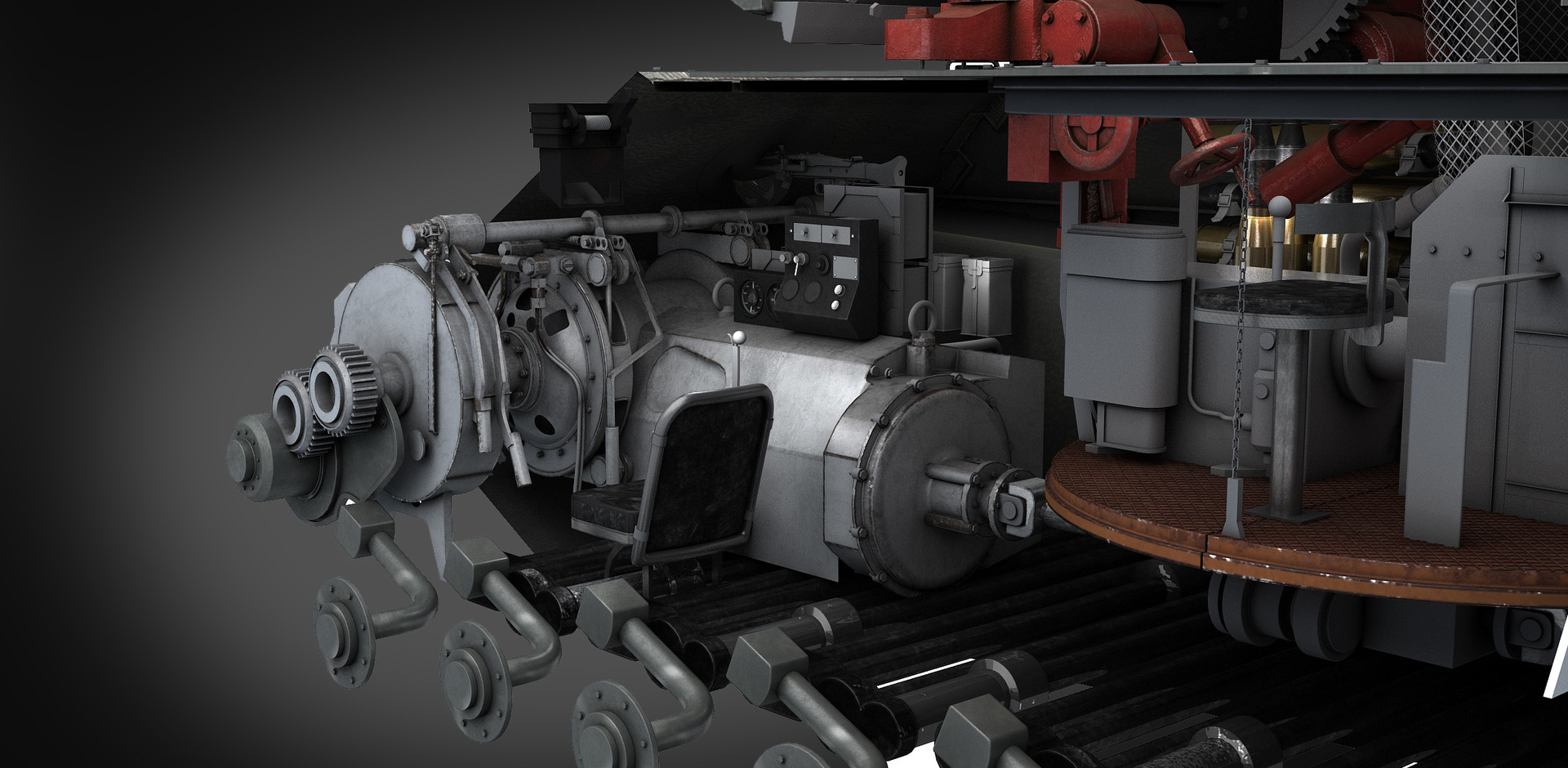 Dmitriy Mironov - The Panther tank.Interior WIP