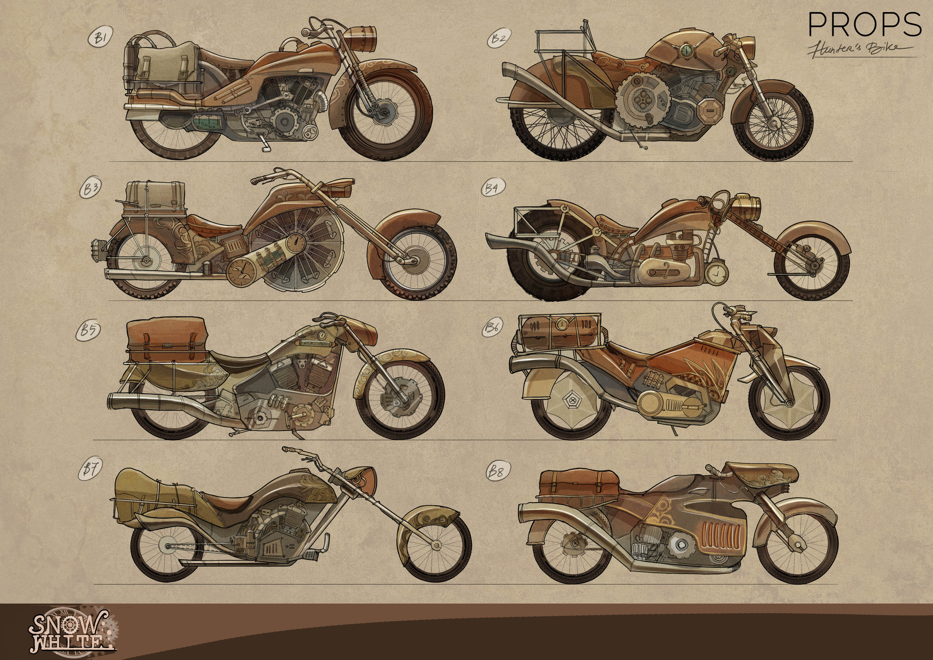 Paolina Sie - Steampunk Snow White - Props Design