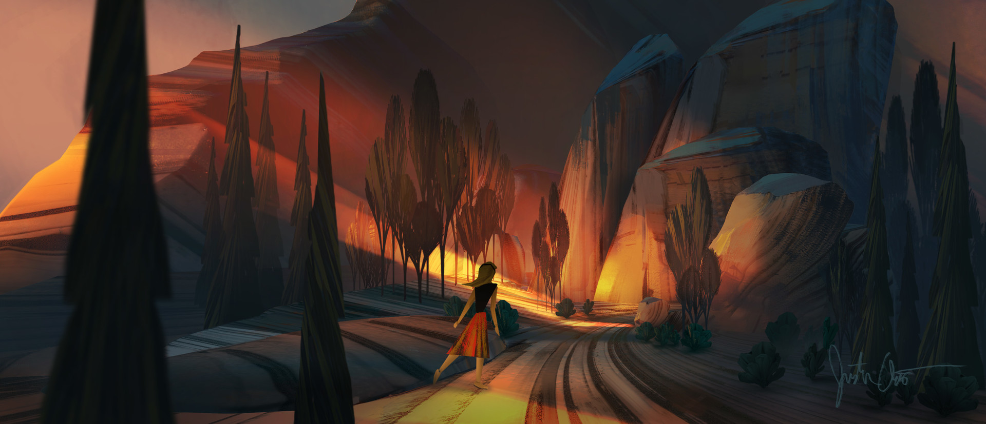 ArtStation - Last Light in the Lane