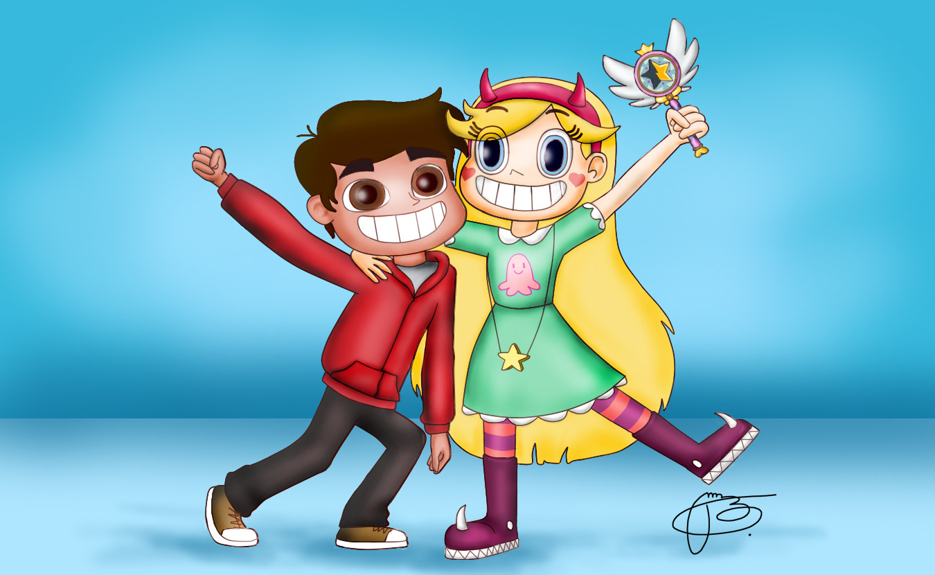 how to draw star butterfly and marco