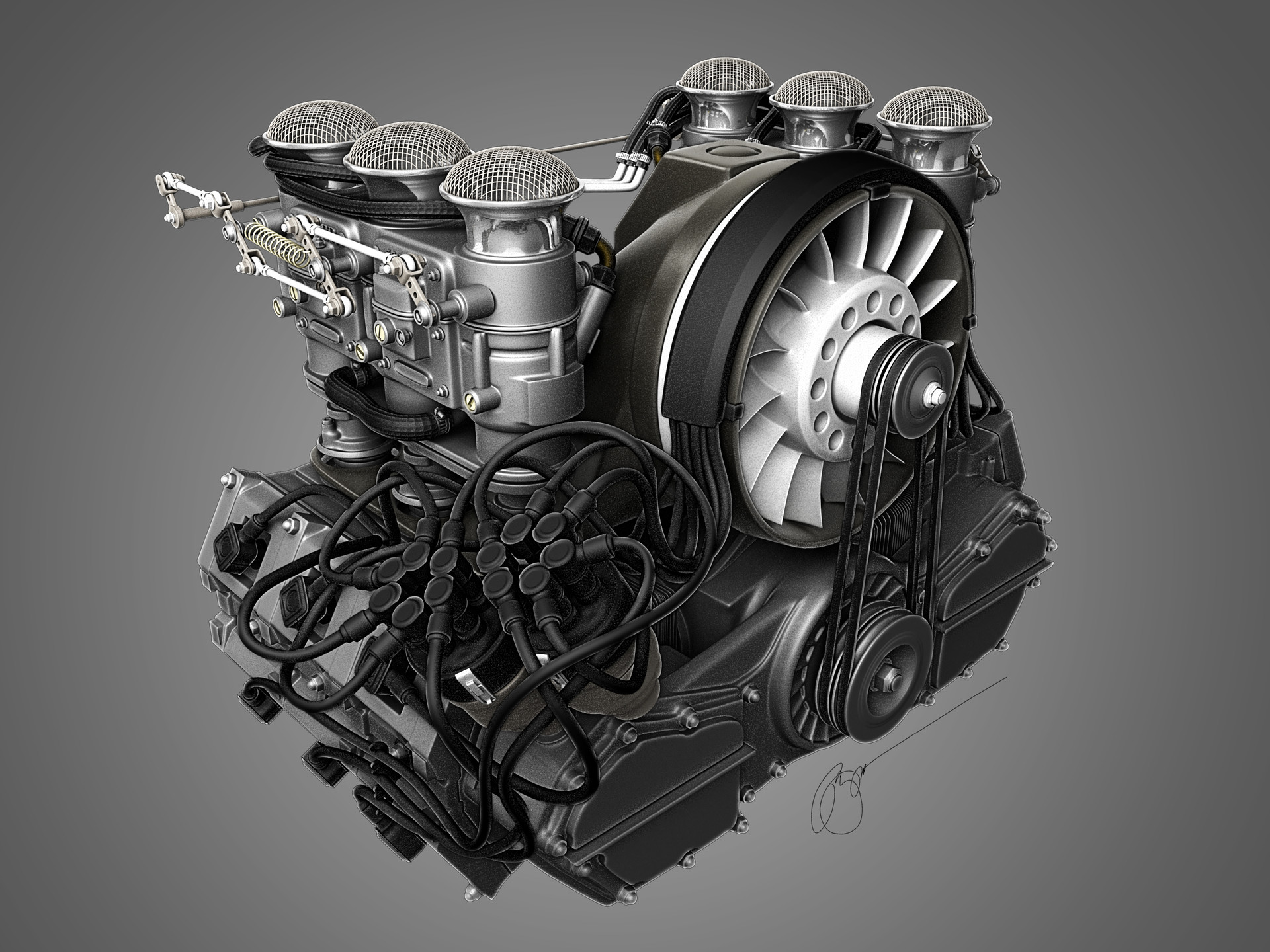 ArtStation - Dual Plug Carrera Engine