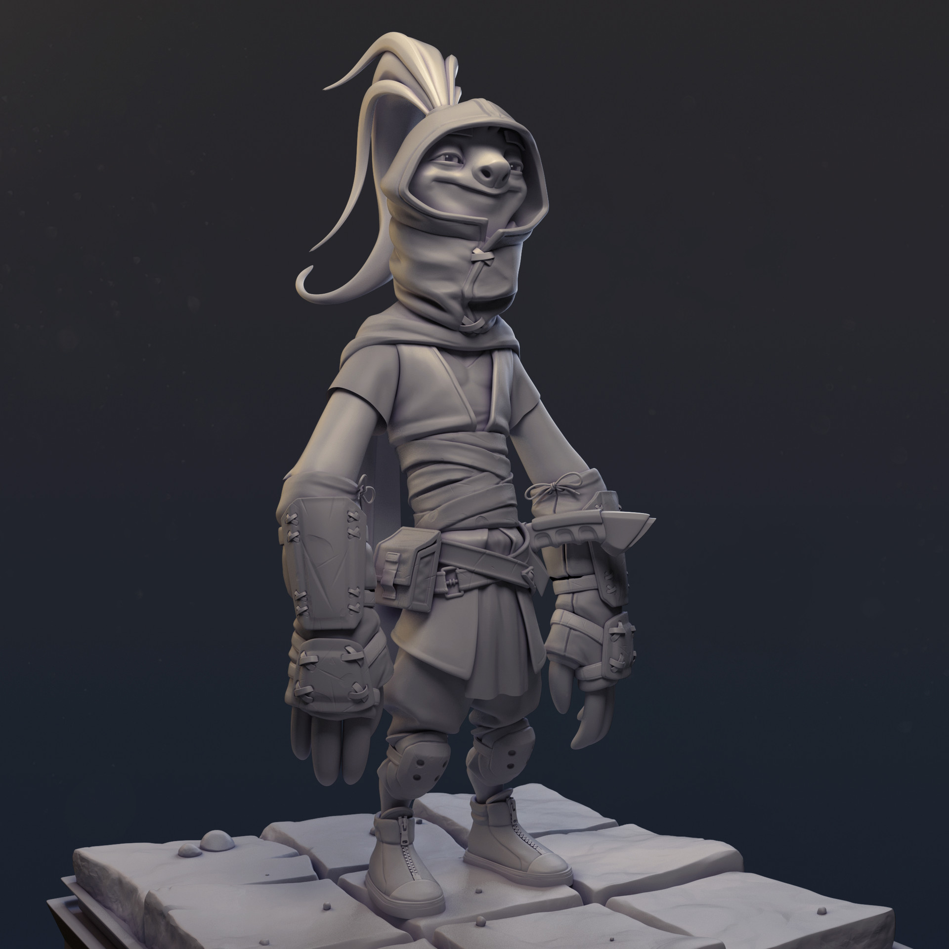 ArtStation - Ninja Sloth (Wip), Hans Kristian Andersen