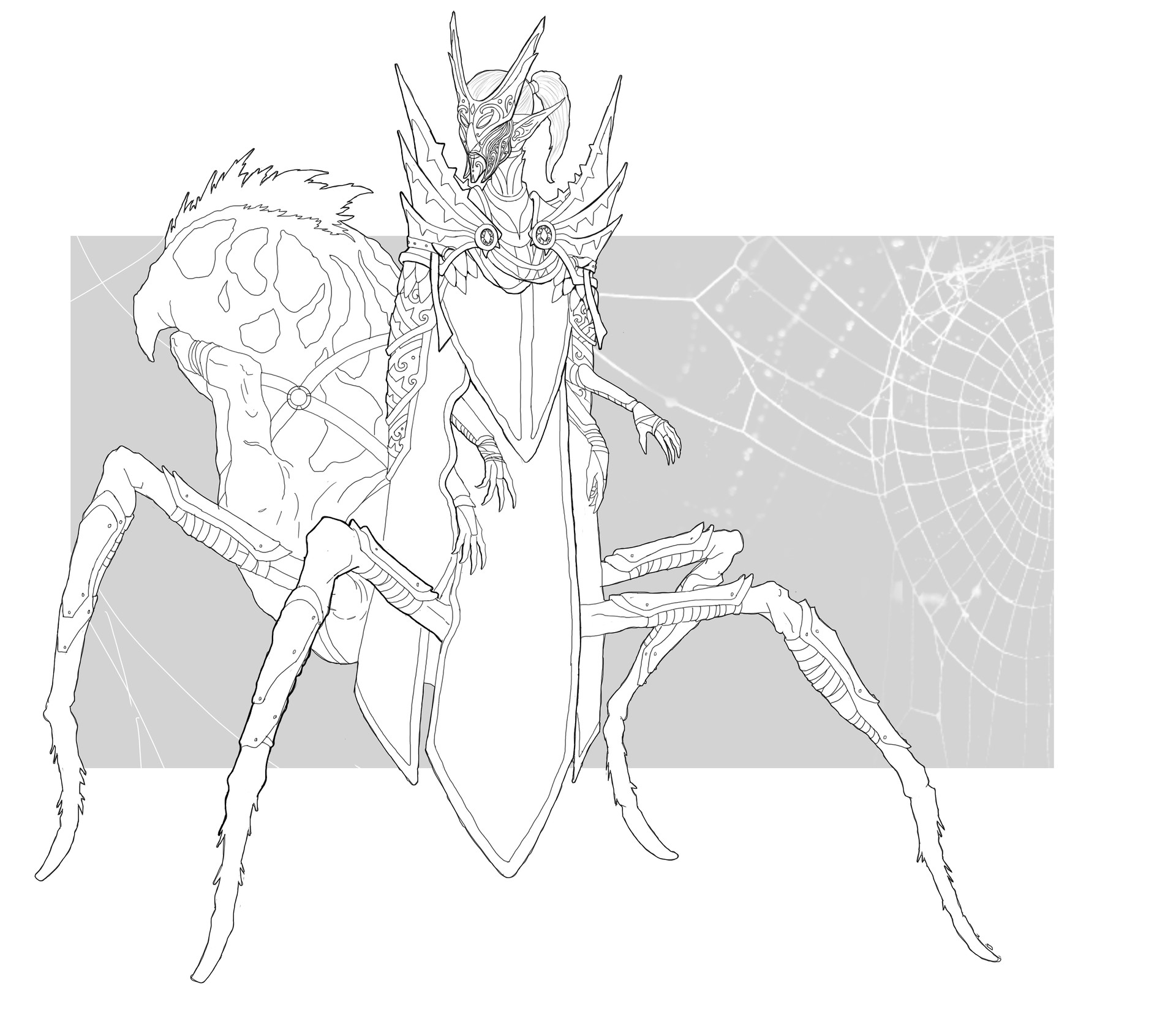 ArtStation - Dark Elf Spider Cleric
