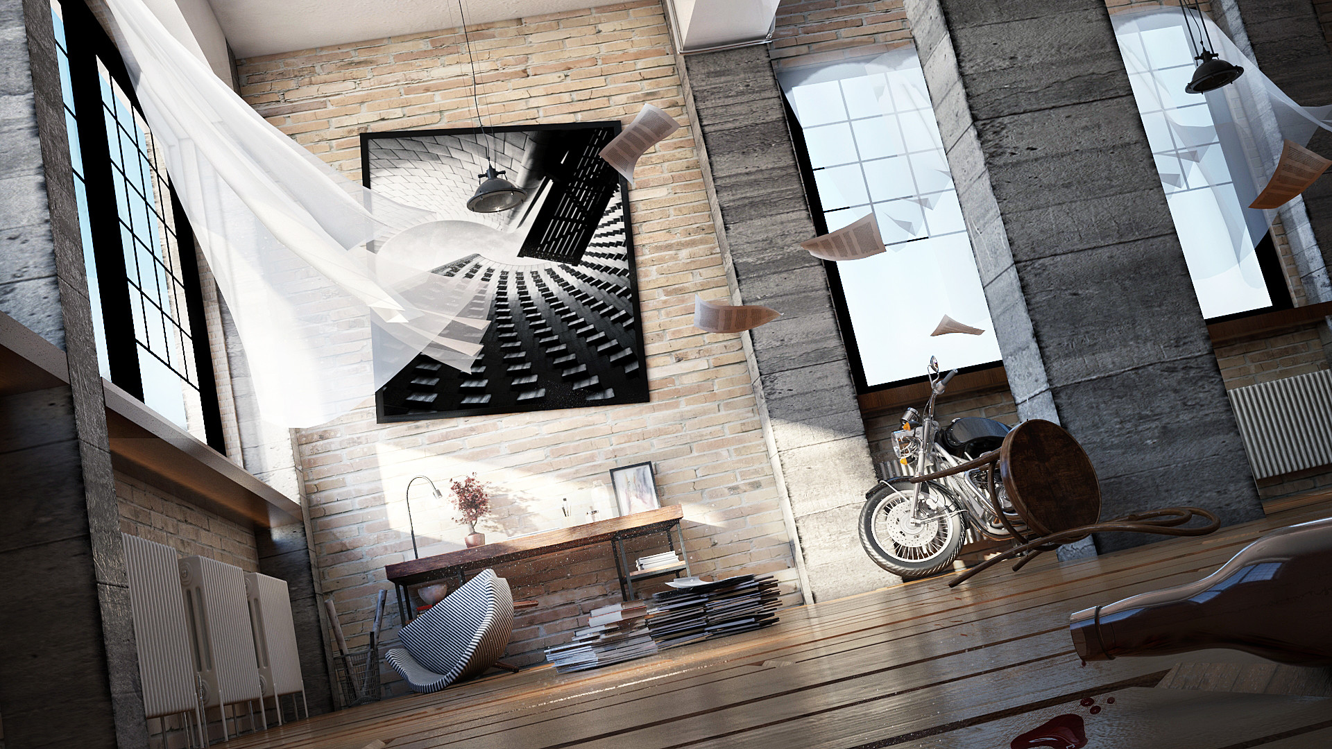 ArtStation - Destroyed room