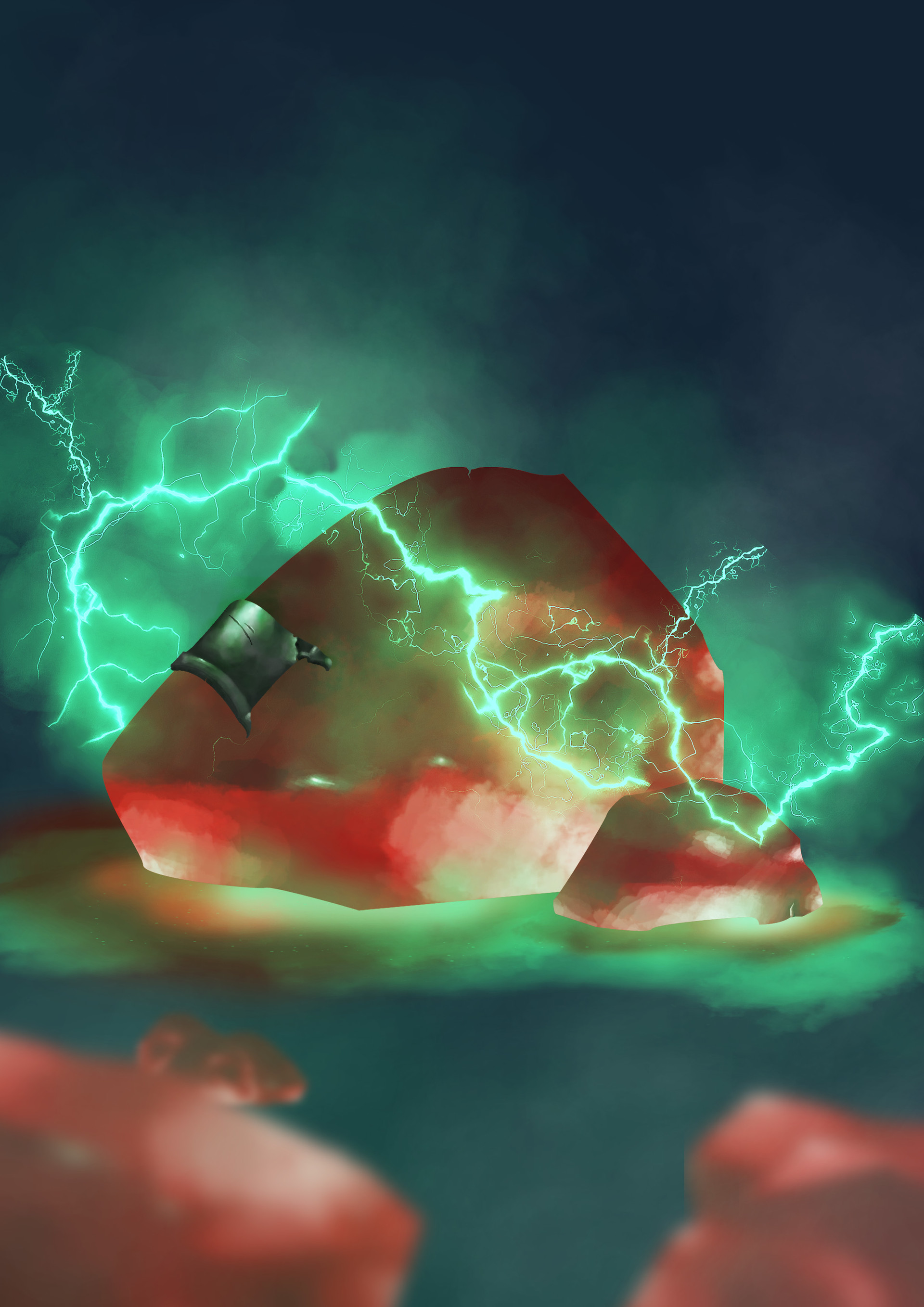 ArtStation - Random sketch 03 Thunder stone
