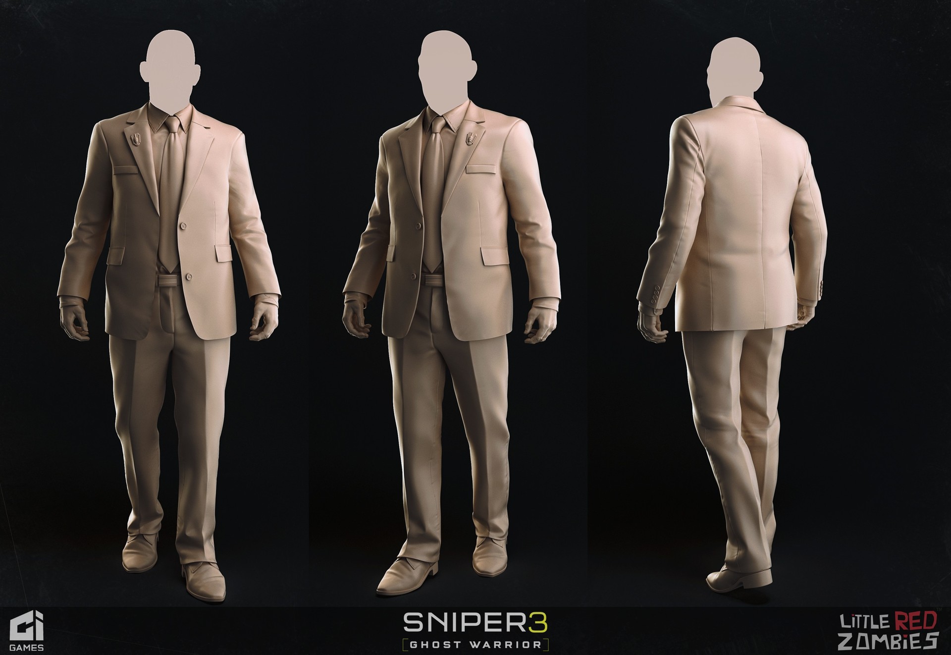 LITTLE RED ZOMBIES - Sniper Ghost Warrior 3 Character - Male Bodyguard