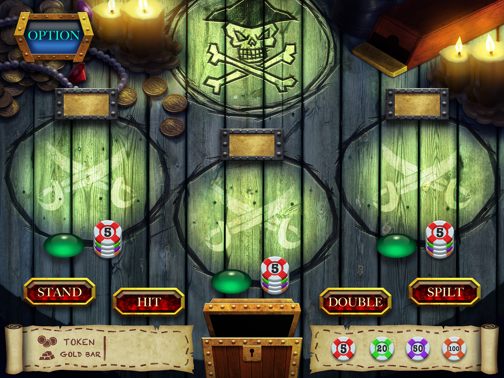 Terry Kong - Black Jack Casino Game UI design