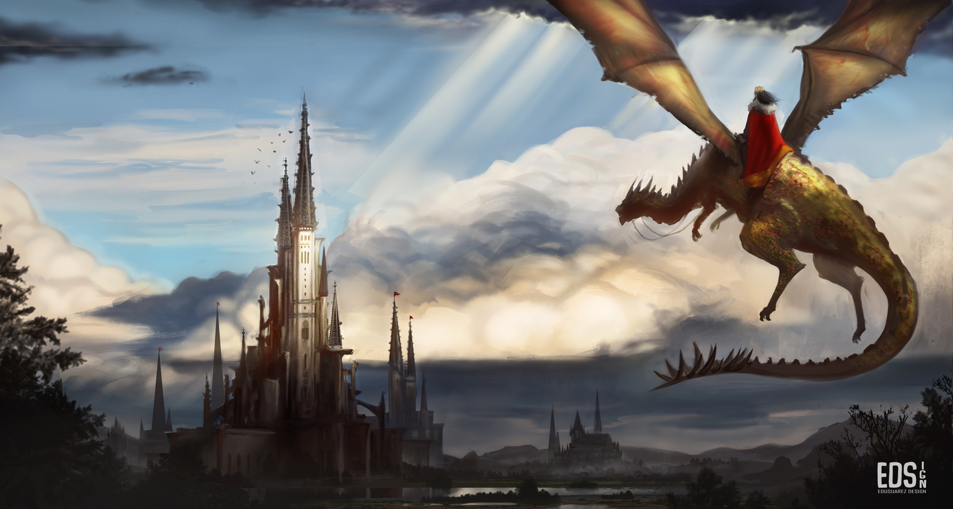 ArtStation - Dragon castle