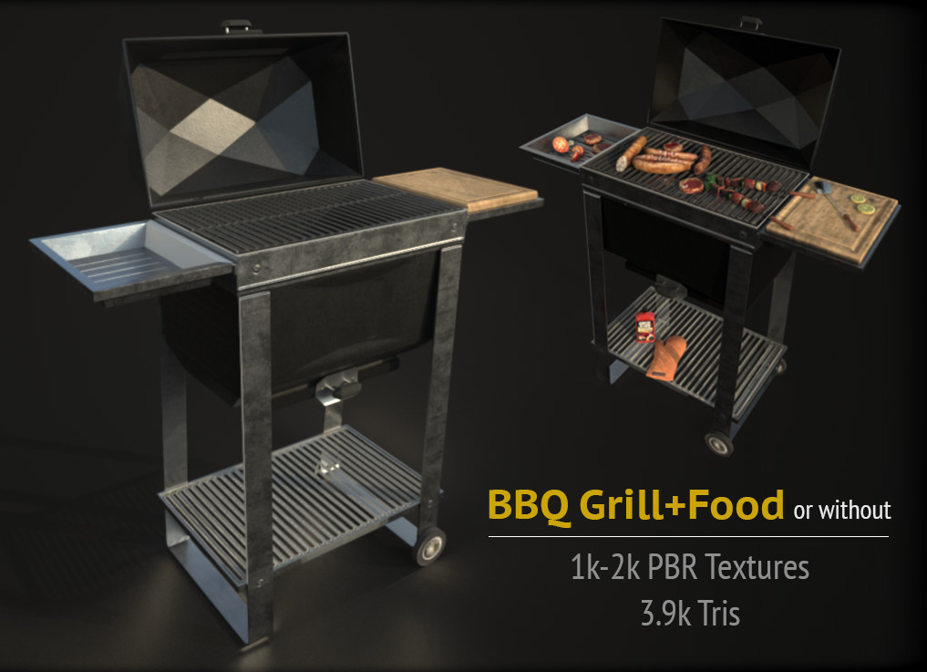 ArtStation - Low-poly BBQ