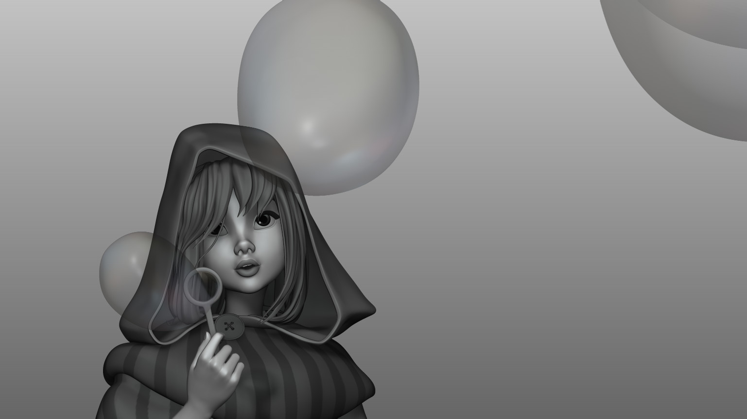 Tiffany Ribera-McKay - Loish - "Bubbles of Color" (B/W)