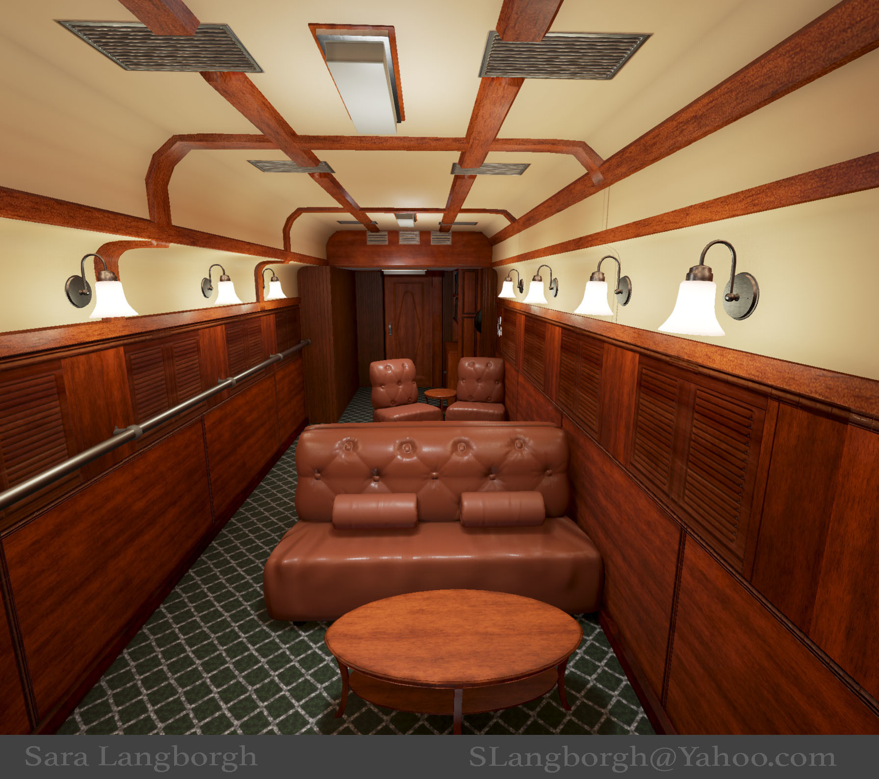 ArtStation - Portfolio 7 Train Interior