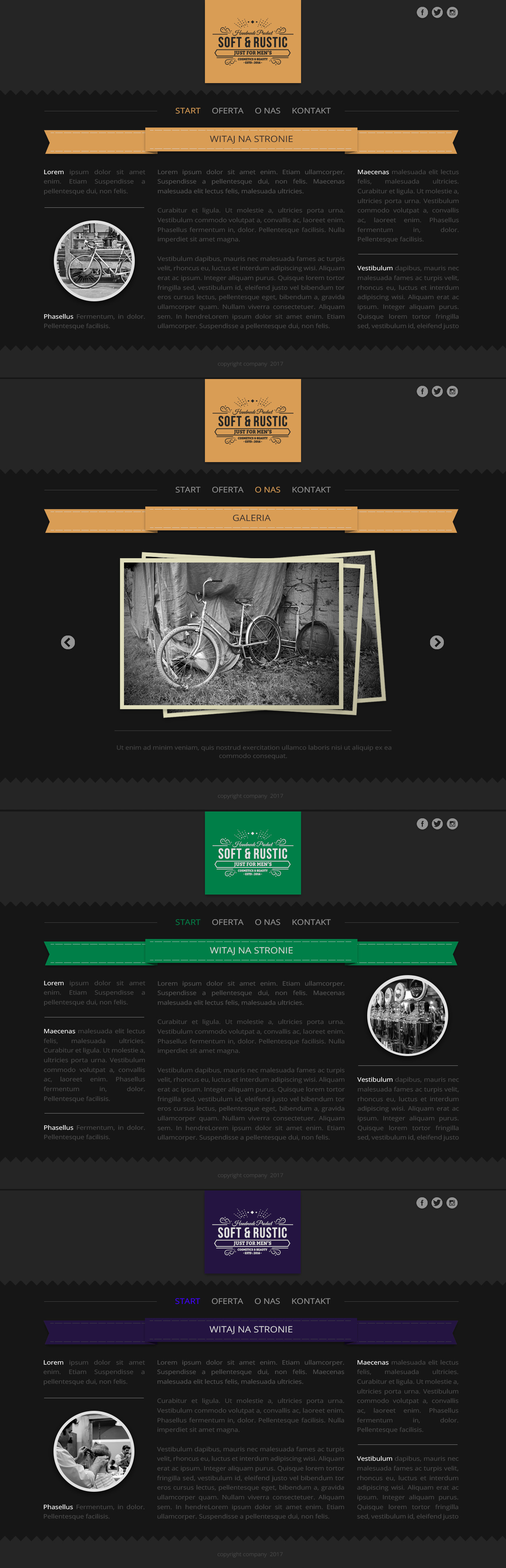 ArtStation - Vintage website layout