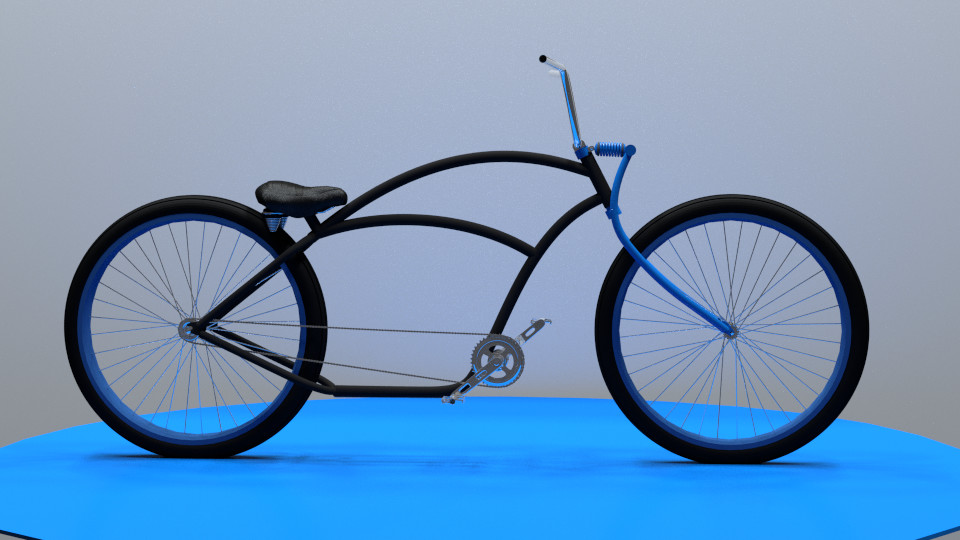 ArtStation - Old school style custom bicycle
