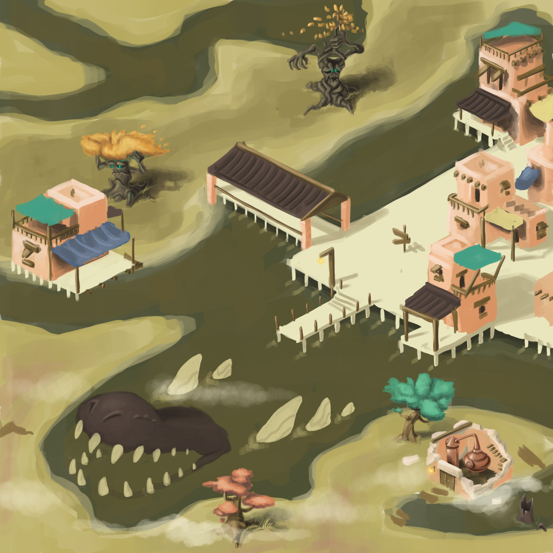 AzelOs - Rest in Purgatory - Game board