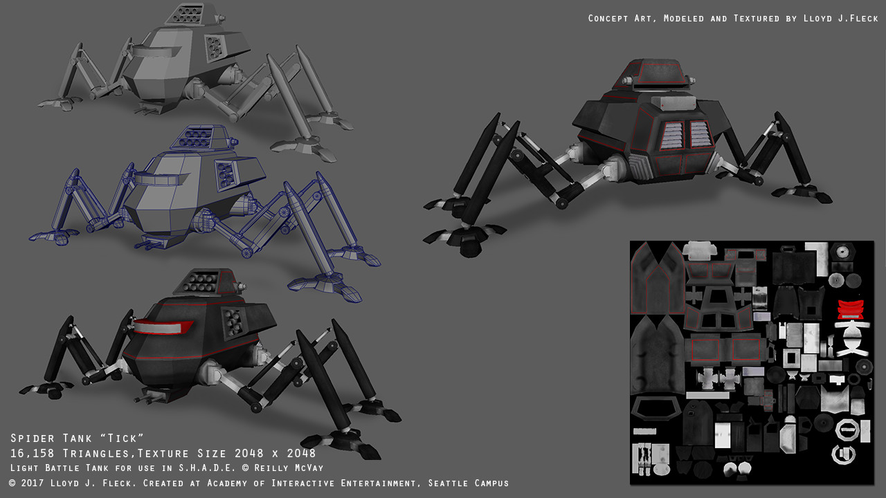 ArtStation - Tick: spider tank