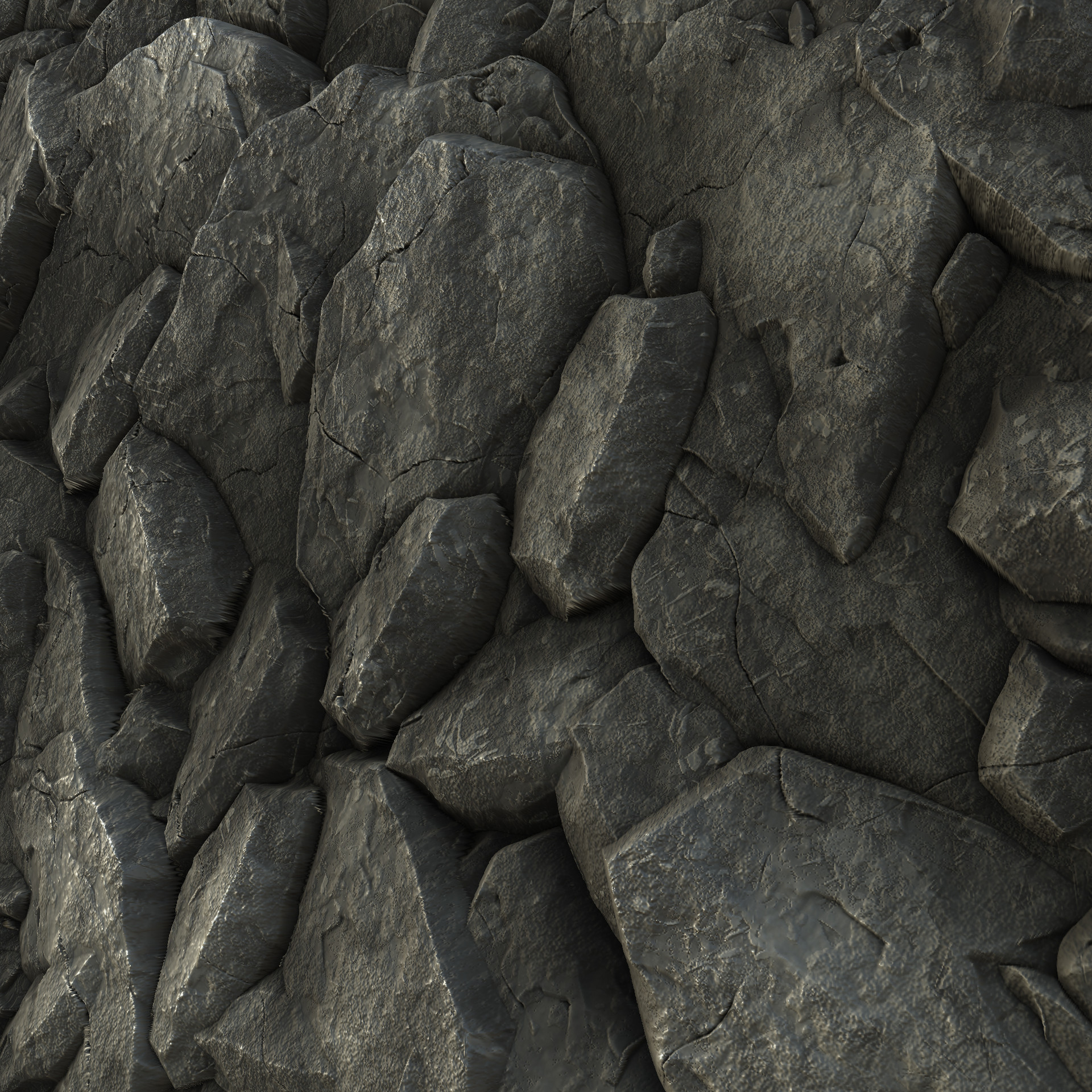 Art of Matthew Wood - Rocky Cliff Material