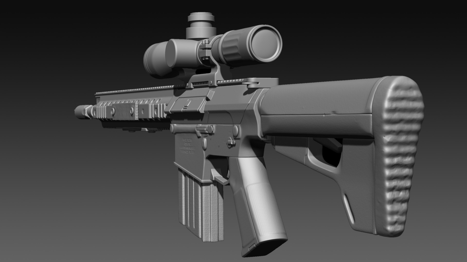 Oliver Stockmann - M110k1 High Poly (WIP)