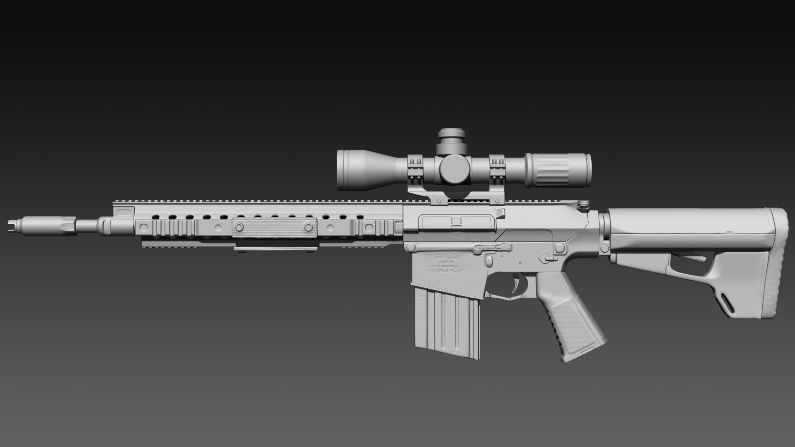 Oliver Stockmann - M110k1 High Poly (WIP)