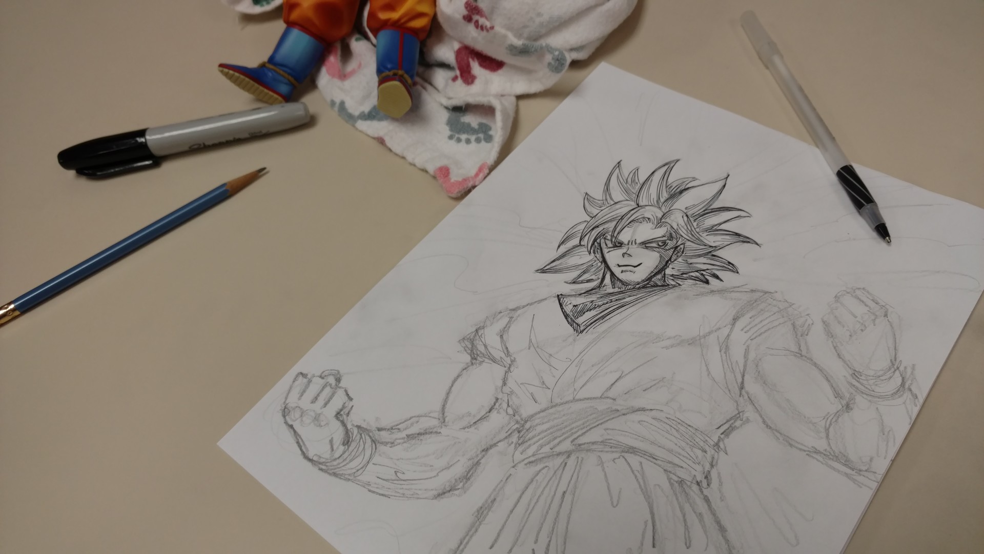 how to draw dragon ball z goku super saiyan