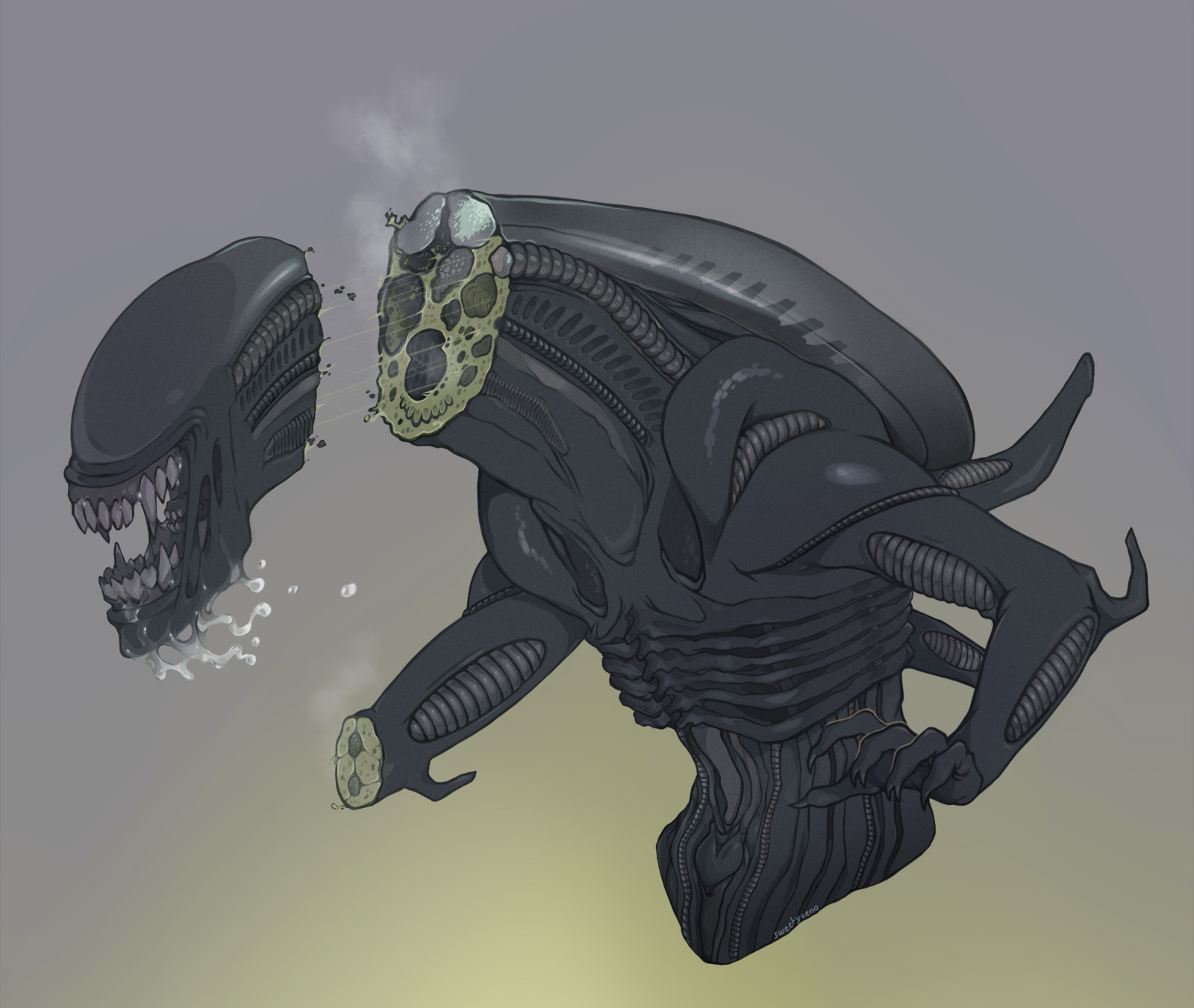 Amorfista Ω - Random Xenomorph beheaded by a superior, mysterious force