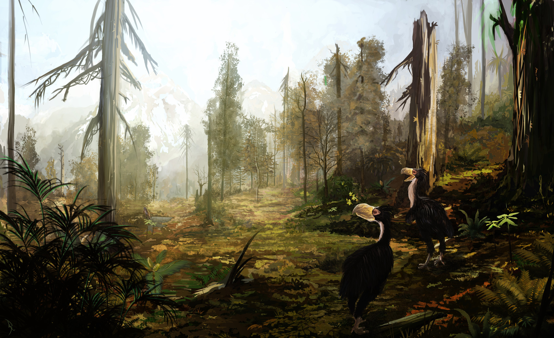 ArtStation - Miocene forest, Raffaele Teti