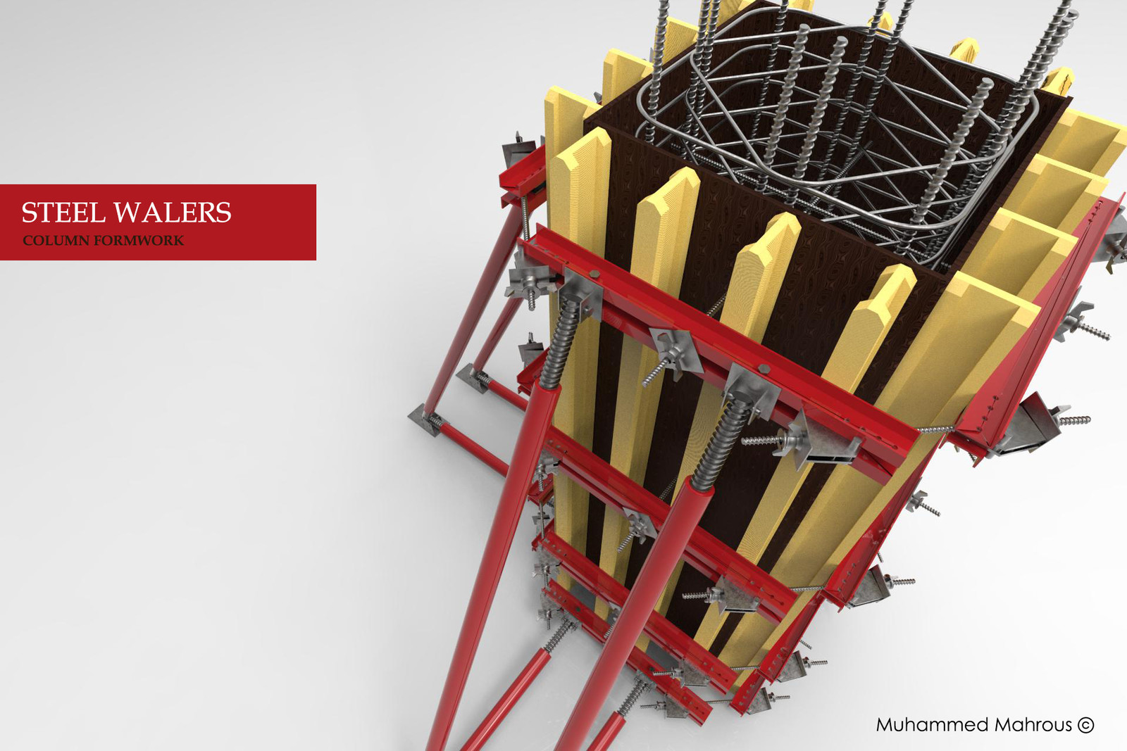 Muhammed Mahrous - Coulmn formwork - Steel walers
