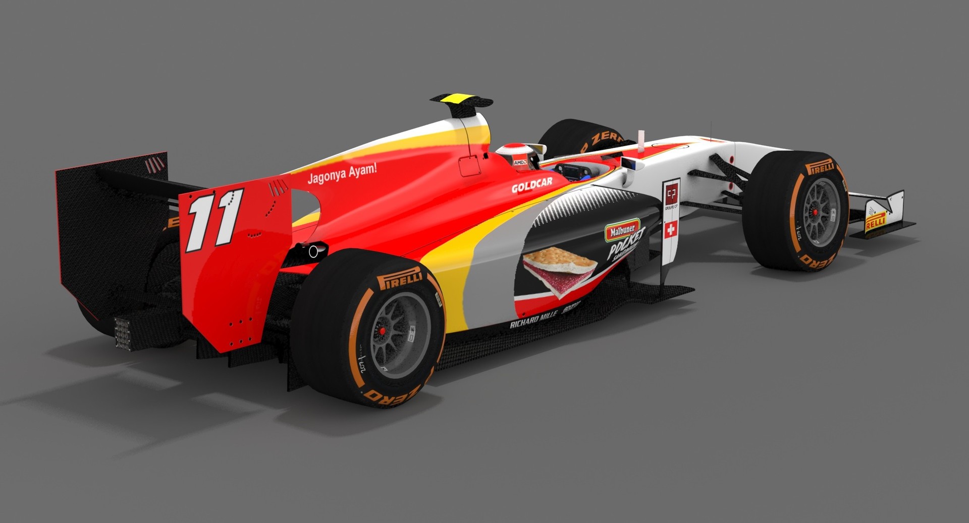 OpticalDreamSoft - Campos Racing Formula 2 Season 2017 3D model