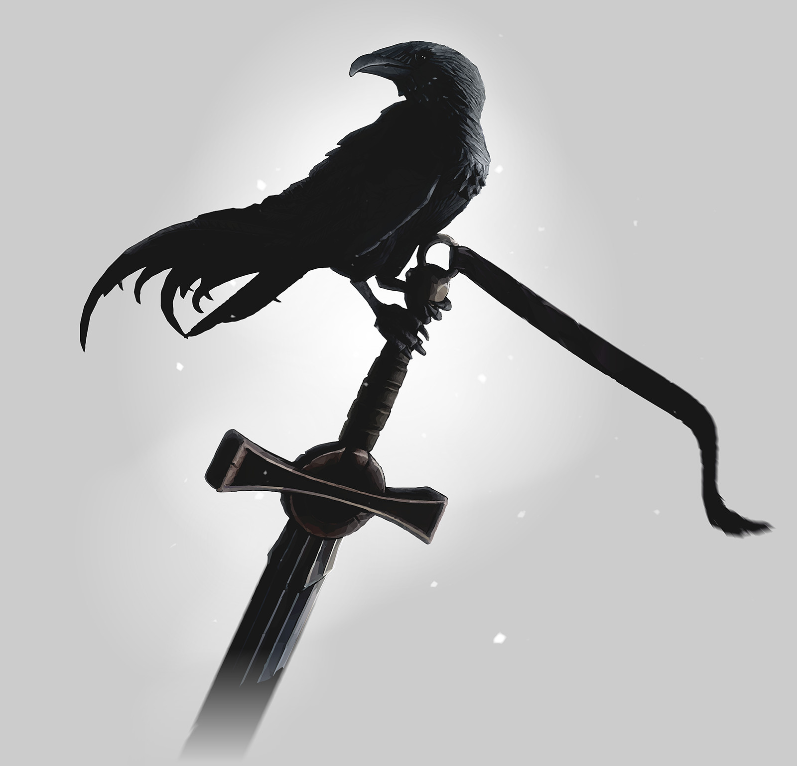 ArtStation - VECTOR ART - CROWFALL - Crow Perch Illustration