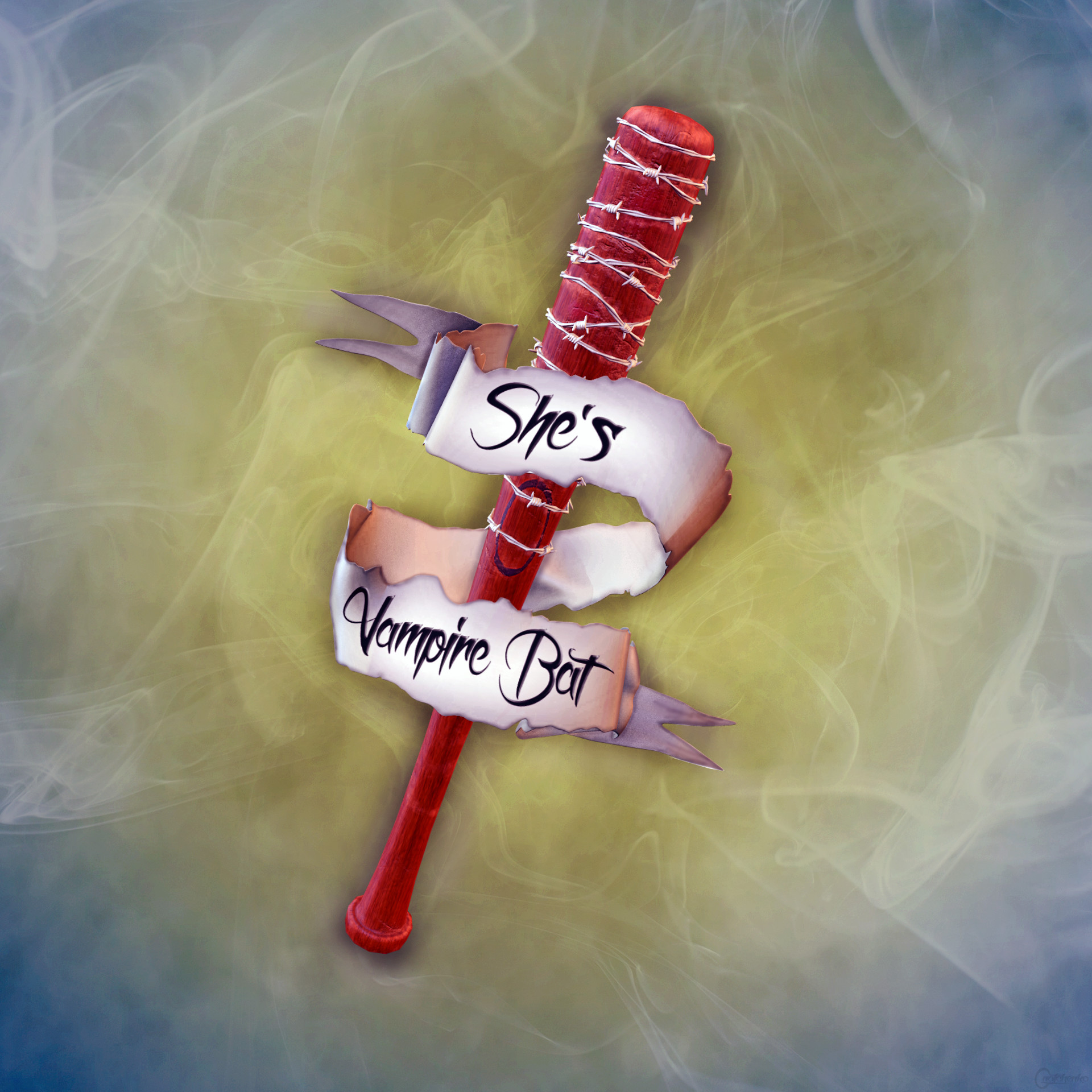 ArtStation - Lucille Bat (Walking Dead)