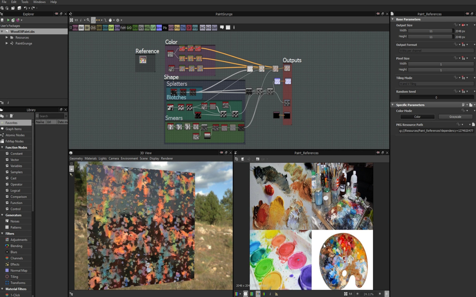 Jessica Sweeney - [Tutorial] Creating Paint Splatters in Substance Designer