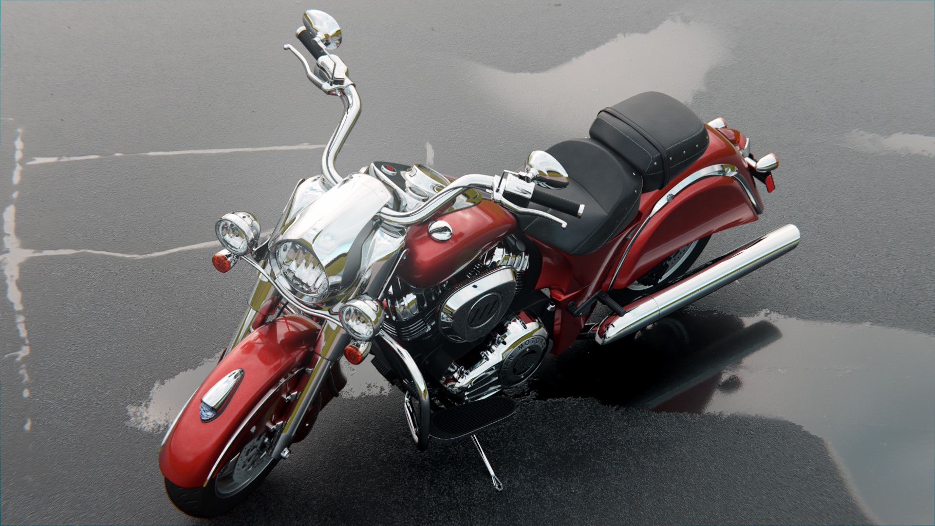 ArtStation - Indian Classic Motorcycle