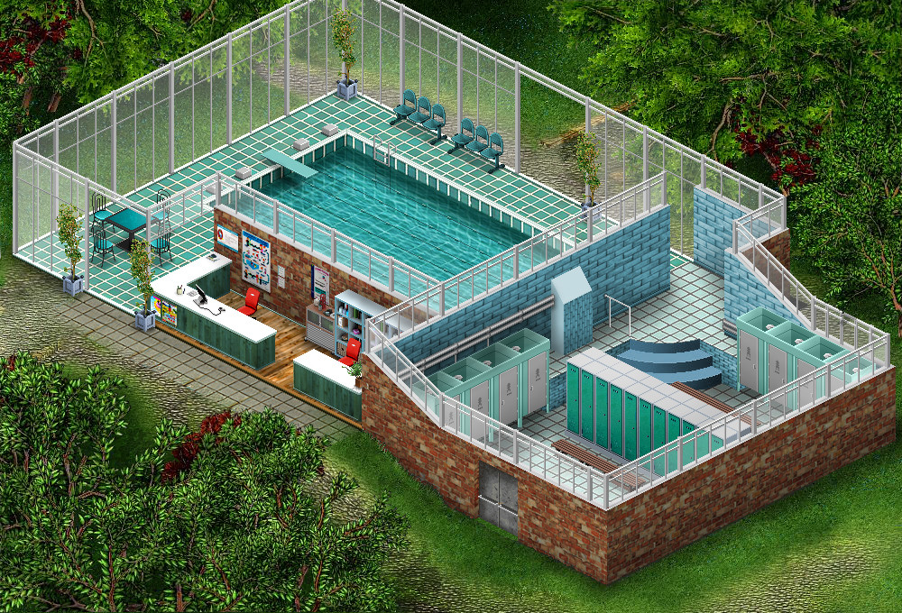 ArtStation - Swimming pool Pixel art