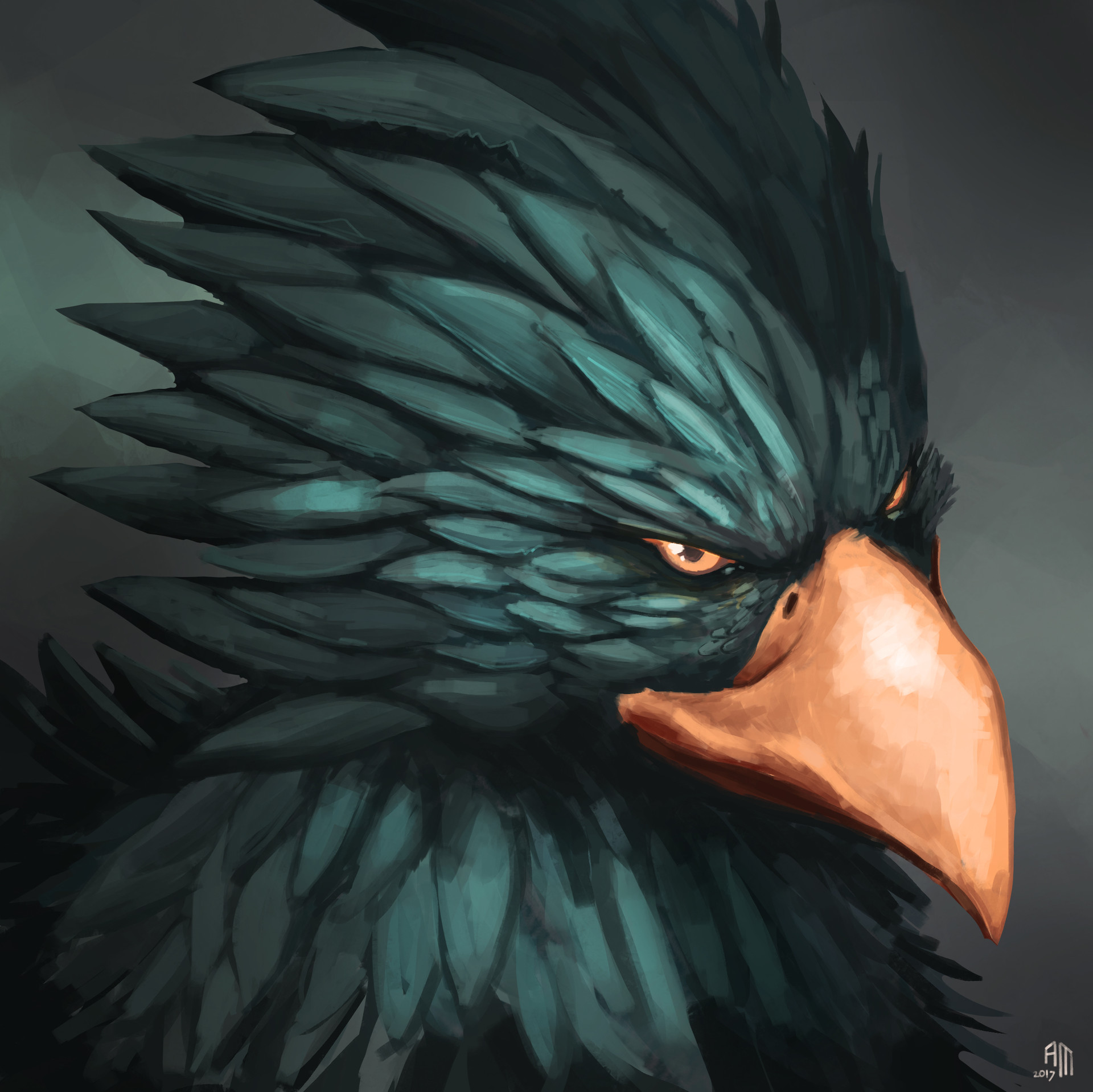 ArtStation - Ebony Gryphon Fanart from World of Warcraft.