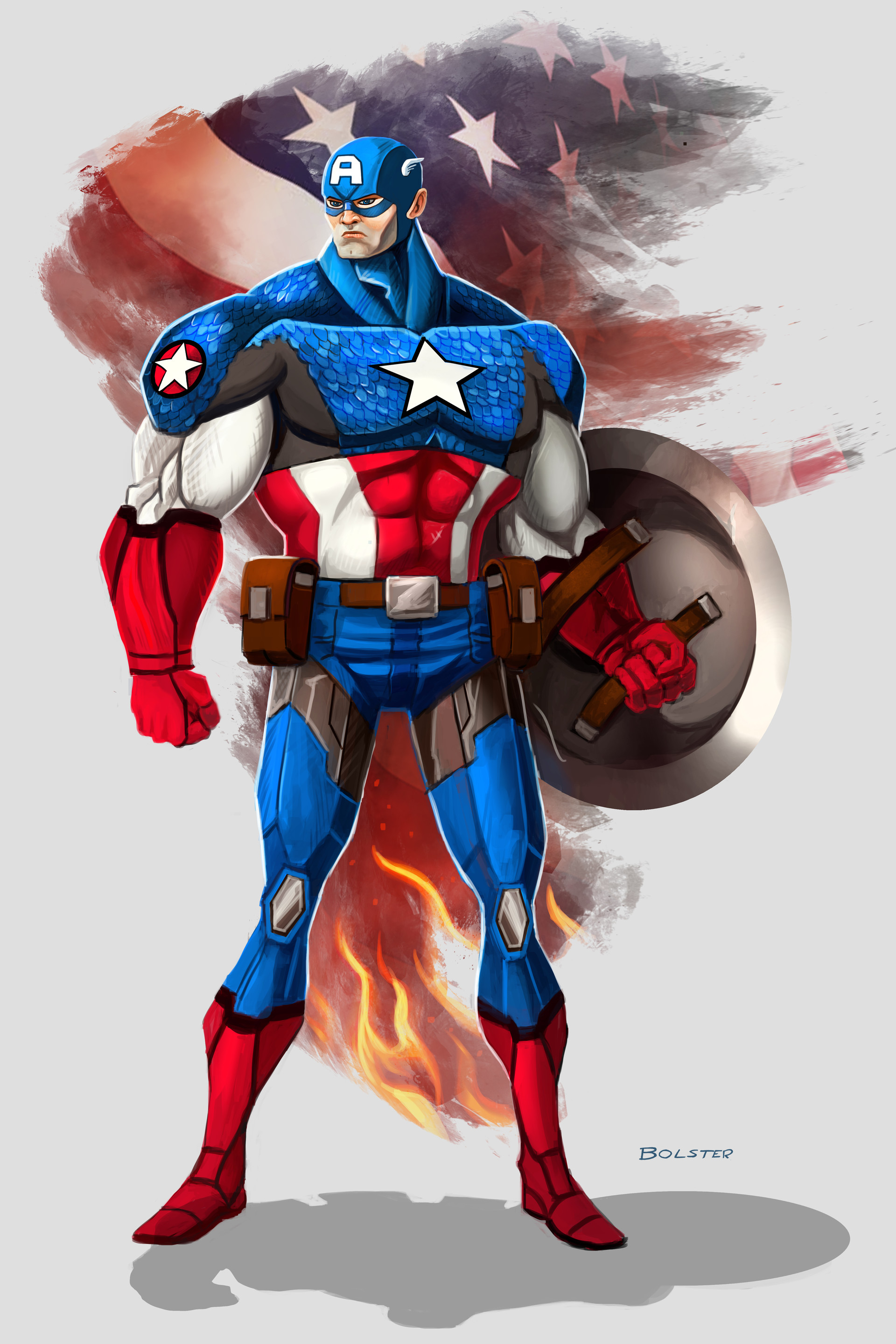 ArtStation - captain america