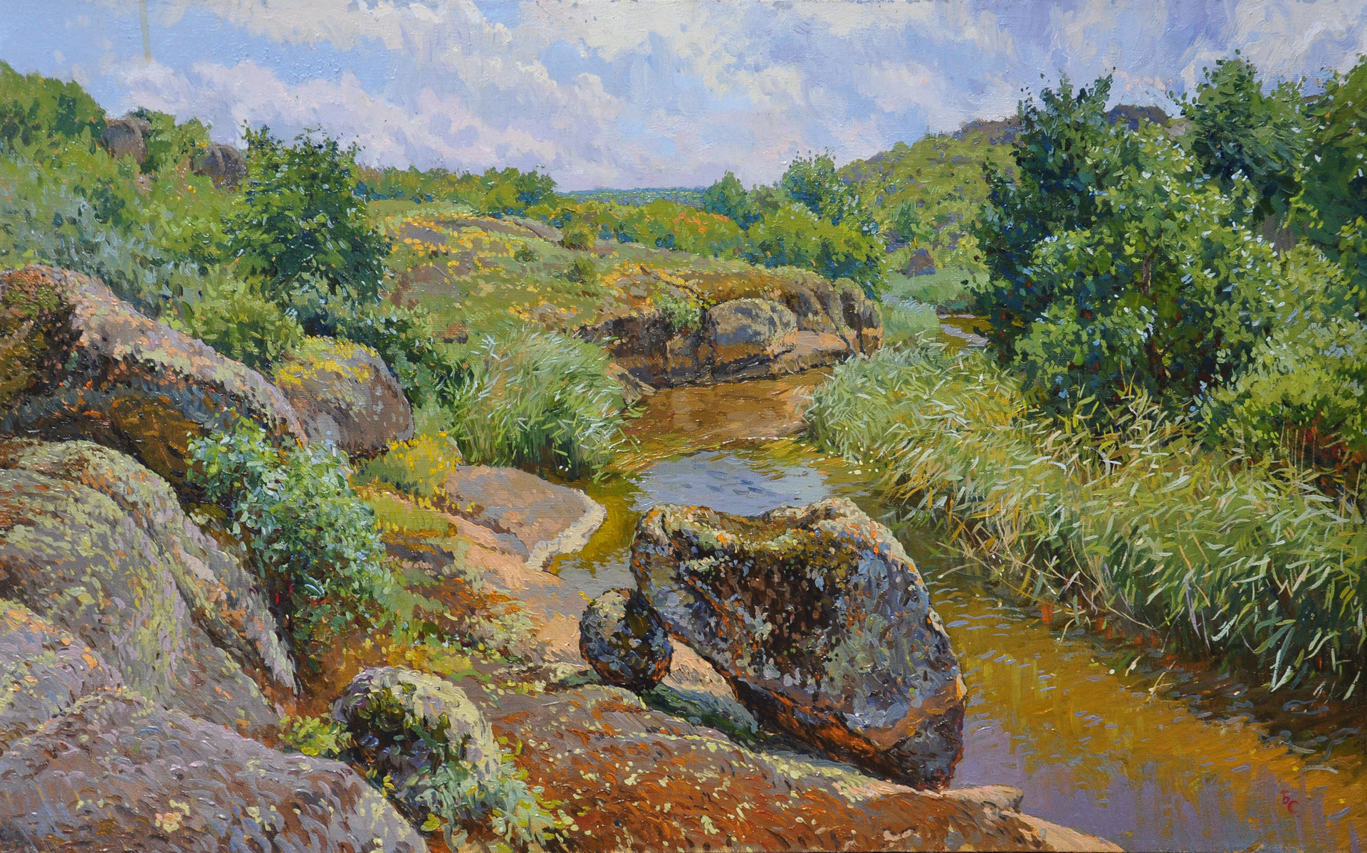 ArtStation - Stone by the river