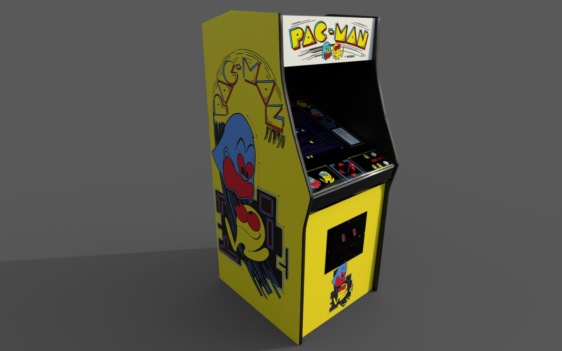 ArtStation - PacMan Arcade Machine