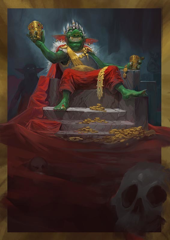 ArtStation - Character Art for the Boardgame "Glory" Goblin King