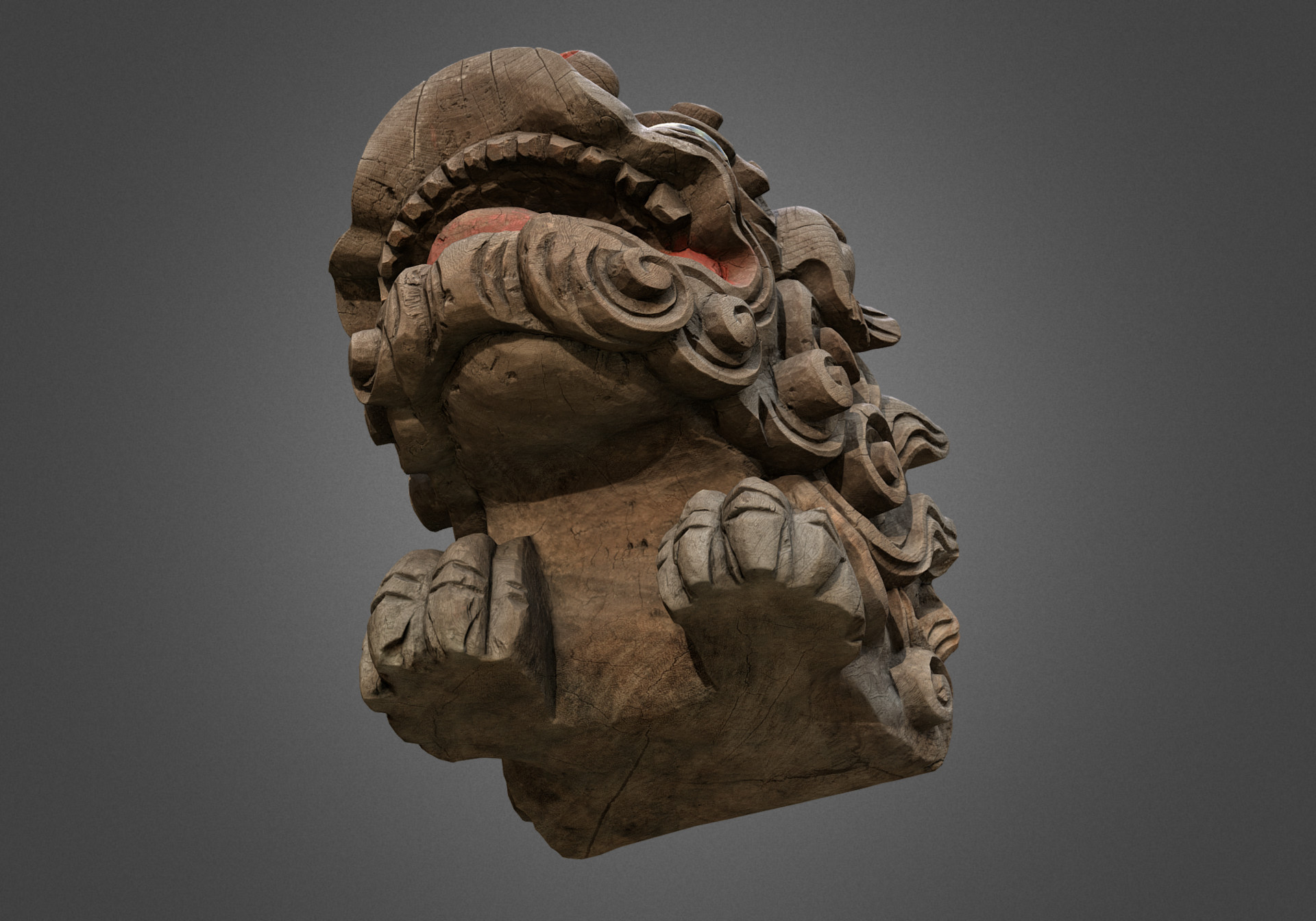 Vlad Erium - Wooden Shisa (Okinawan Guardian Lion) #RealityCapture
