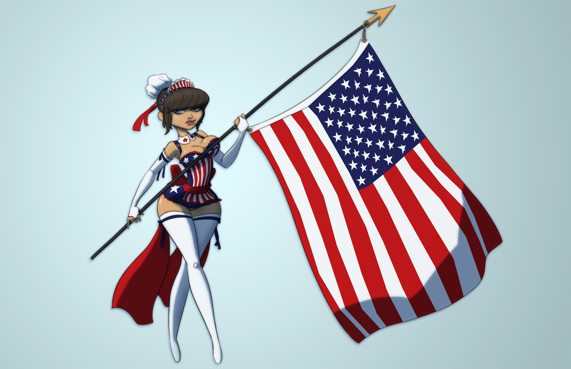 ArtStation - American Maid