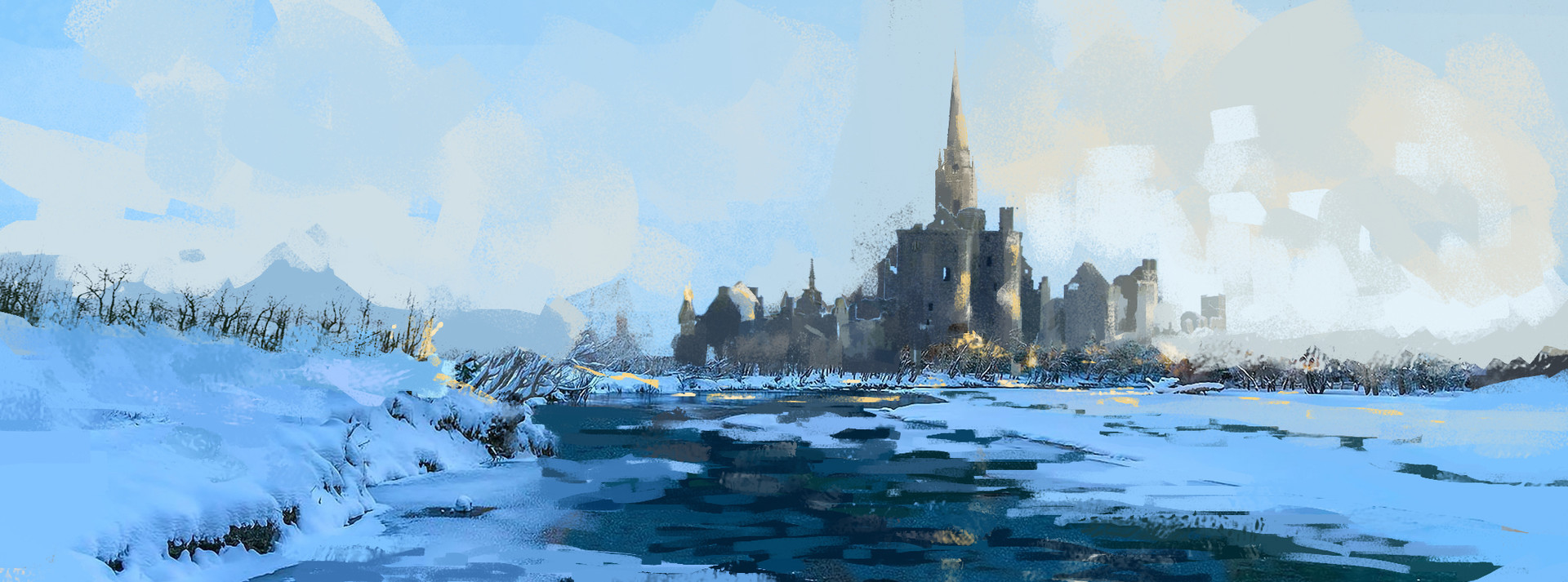 ArtStation - Winter Castle