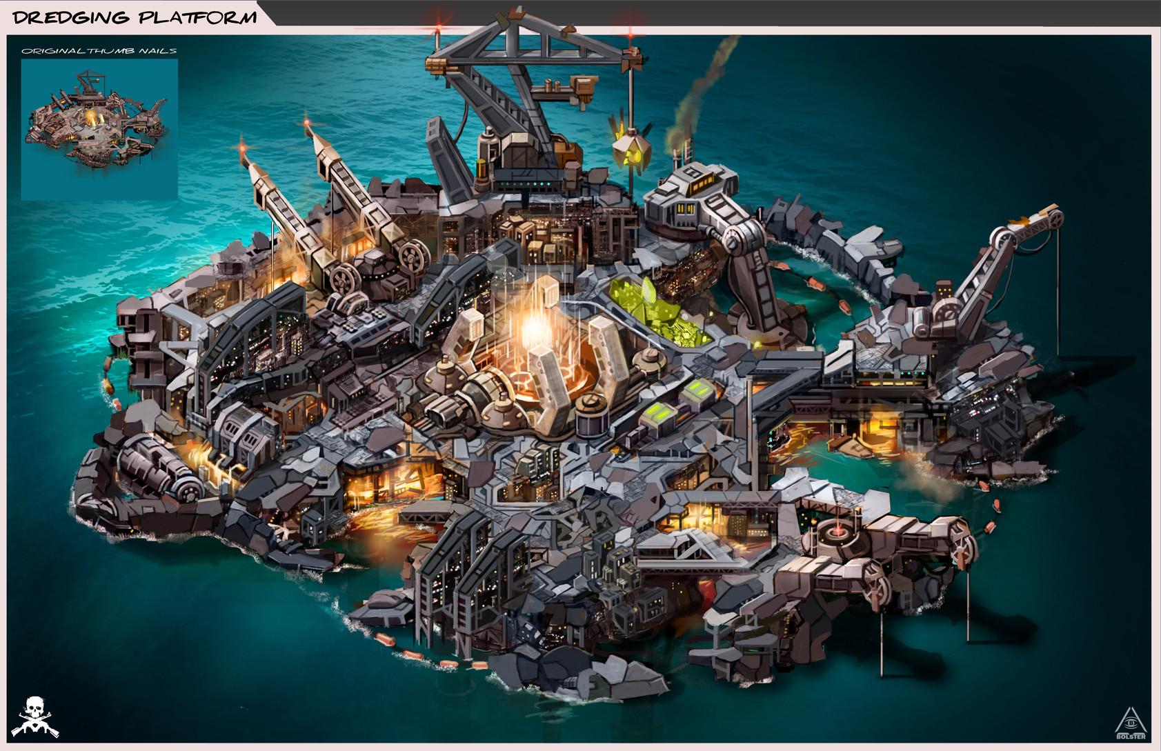 Jonathan Bolster - Battle Pirates Reaver Ship: Dredging Platform Base