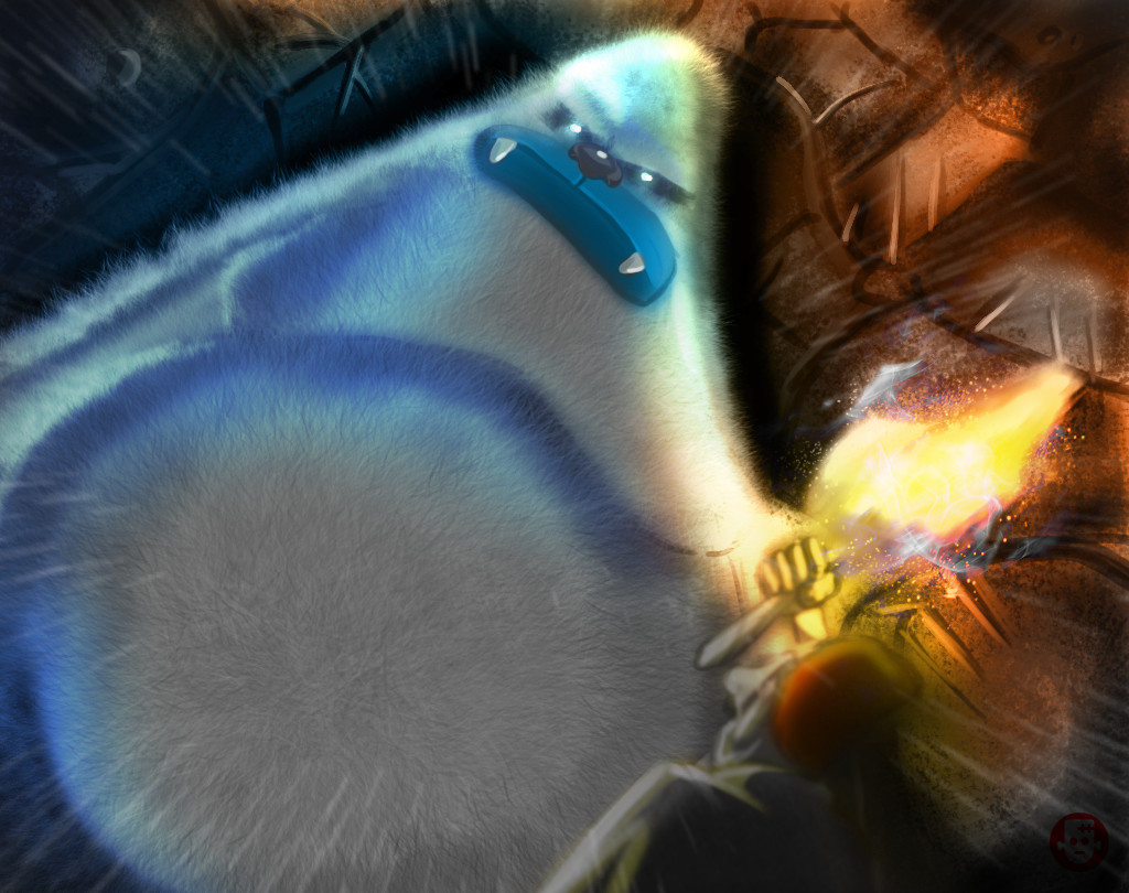 ArtStation - Monster inside the cave