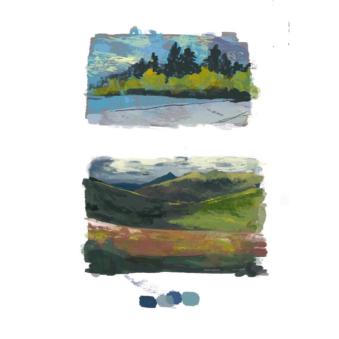 ArtStation - Two Landscape Studies